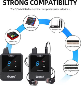 D Debra Audio PRO ER-Mini UHF Portable Wireless in-Ear Monitor System